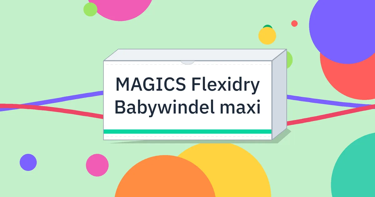 Symbolbild: Packung mit der Aufschrift MAGICS Flexidry Babywindel maxi (PZN 12486108) – Verfügbarkeit und Bezug in Apotheken in Frankfurt am Main