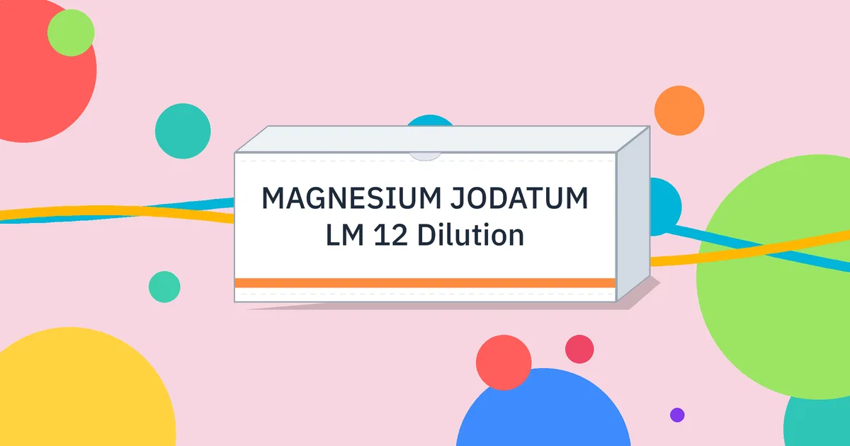 Symbolbild: Packung mit der Aufschrift MAGNESIUM JODATUM LM 12 Dilution (PZN 12937918) – Verfügbarkeit und Bezug in Apotheken in Frankfurt am Main
