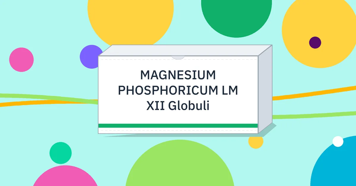 Symbolbild: Packung mit der Aufschrift MAGNESIUM PHOSPHORICUM LM XII Globuli (PZN 02678321) – Verfügbarkeit und Bezug in Apotheken in Frankfurt am Main