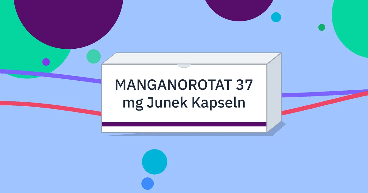 Symbolbild: Packung mit der Aufschrift MANGANOROTAT 37 mg Junek Kapseln (PZN 11482692) – Verfügbarkeit und Bezug in Apotheken in Frankfurt am Main