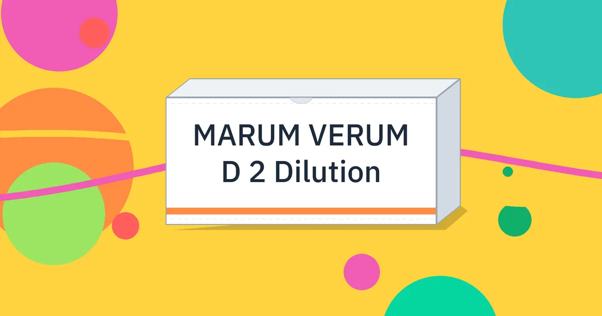 Symbolbild: Packung mit der Aufschrift MARUM VERUM D 2 Dilution (PZN 02622935) – Verfügbarkeit und Bezug in Apotheken in Frankfurt am Main