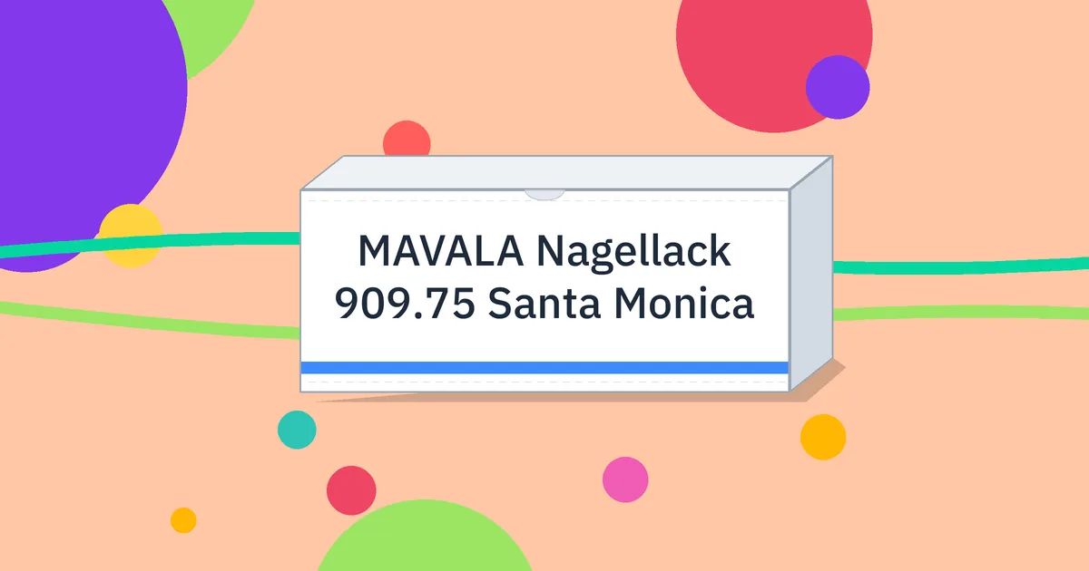 Symbolbild: Packung mit der Aufschrift MAVALA Nagellack 909.75 Santa Monica (PZN 16496813) – Verfügbarkeit und Bezug in Apotheken in Frankfurt am Main