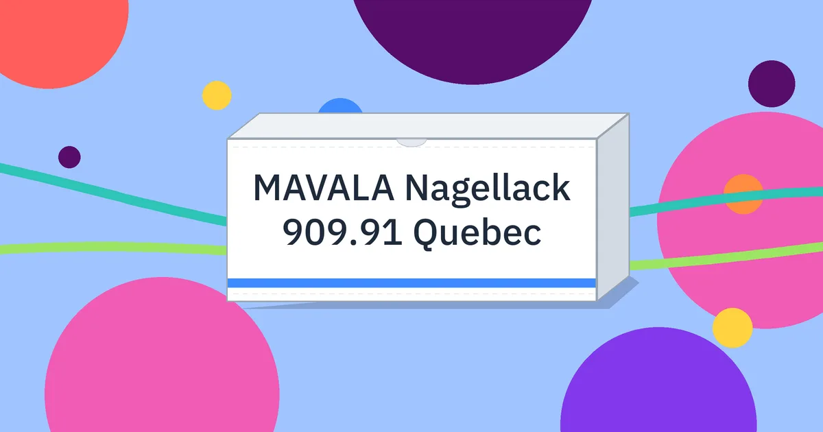 Symbolbild: Packung mit der Aufschrift MAVALA Nagellack 909.91 Quebec (PZN 14438036) – Verfügbarkeit und Bezug in Apotheken in Frankfurt am Main