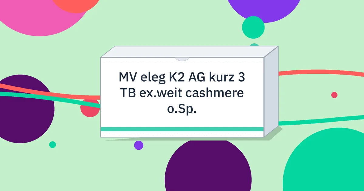 Symbolbild: Packung mit der Aufschrift MV eleg K2 AG kurz 3 TB ex.weit cashmere o.Sp. (PZN 15273726) – Verfügbarkeit und Bezug in Apotheken in Frankfurt am Main
