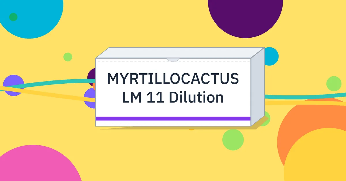 Symbolbild: Packung mit der Aufschrift MYRTILLOCACTUS LM 11 Dilution (PZN 13613017) – Verfügbarkeit und Bezug in Apotheken in Frankfurt am Main