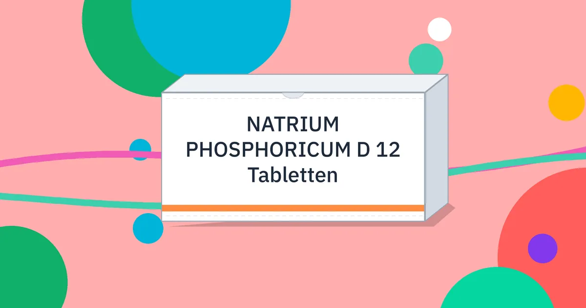 Symbolbild: Packung mit der Aufschrift NATRIUM PHOSPHORICUM D 12 Tabletten (PZN 04228964) – Verfügbarkeit und Bezug in Apotheken in Frankfurt am Main