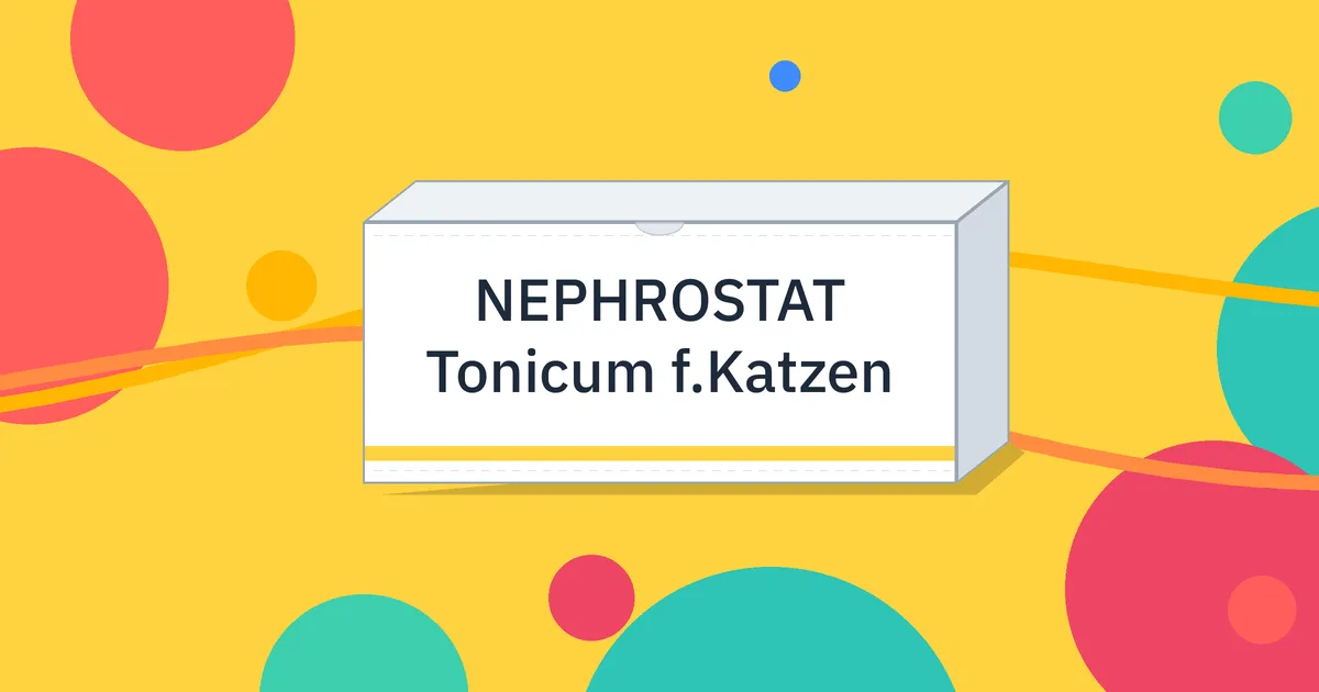 Symbolbild: Packung mit der Aufschrift NEPHROSTAT Tonicum f.Katzen (PZN 14217335) – Verfügbarkeit und Bezug in Apotheken in Frankfurt am Main
