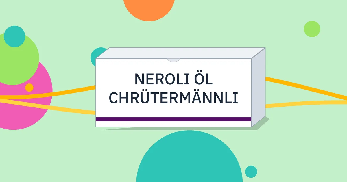 Symbolbild: Packung mit der Aufschrift NEROLI ÖL CHRÜTERMÄNNLI (PZN 07197081) – Verfügbarkeit und Bezug in Apotheken in Frankfurt am Main