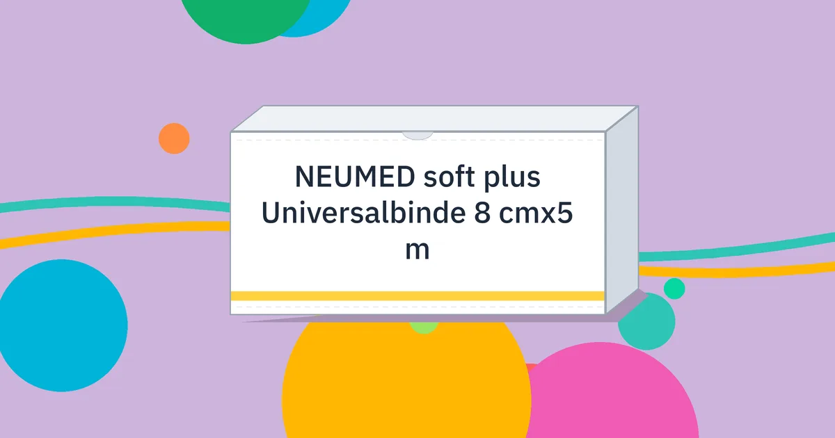 Symbolbild: Packung mit der Aufschrift NEUMED soft plus Universalbinde 8 cmx5 m (PZN 12563553) – Verfügbarkeit und Bezug in Apotheken in Frankfurt am Main