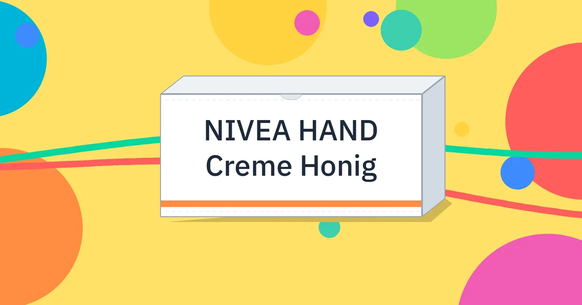 Symbolbild: Packung mit der Aufschrift NIVEA HAND Creme Honig (PZN 20686011) – Verfügbarkeit und Bezug in Apotheken in Frankfurt am Main