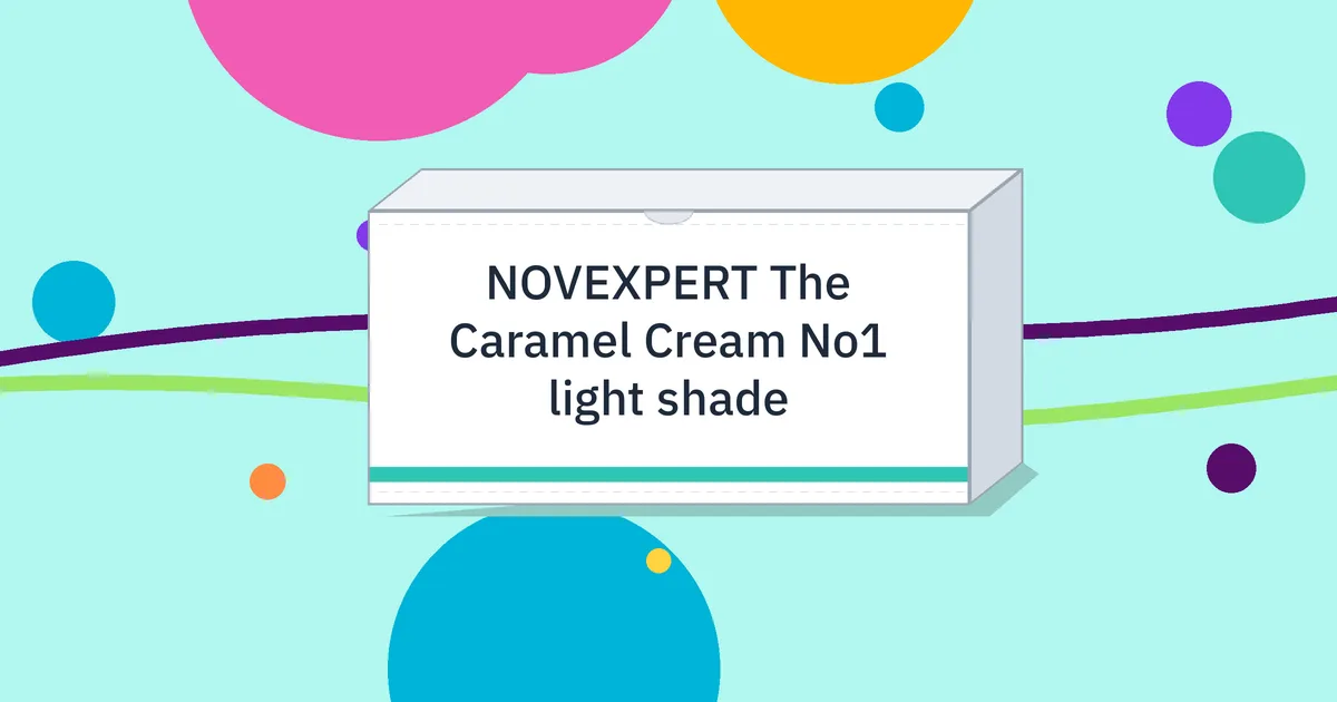Symbolbild: Packung mit der Aufschrift NOVEXPERT The Caramel Cream No1 light shade (PZN 19147467) – Verfügbarkeit und Bezug in Apotheken in Frankfurt am Main