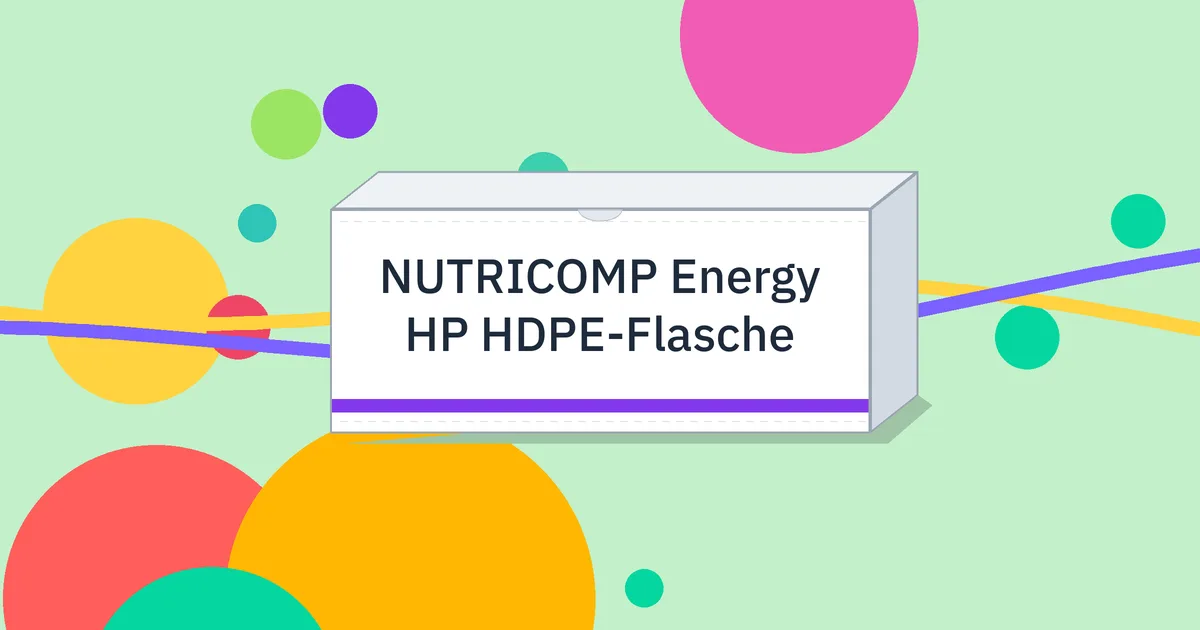 Symbolbild: Packung mit der Aufschrift NUTRICOMP Energy HP HDPE-Flasche (PZN 11133891) – Verfügbarkeit und Bezug in Apotheken in Frankfurt am Main