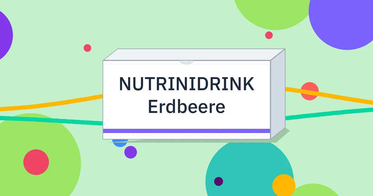 Symbolbild: Packung mit der Aufschrift NUTRINIDRINK Erdbeere (PZN 17849863) – Verfügbarkeit und Bezug in Apotheken in Frankfurt am Main