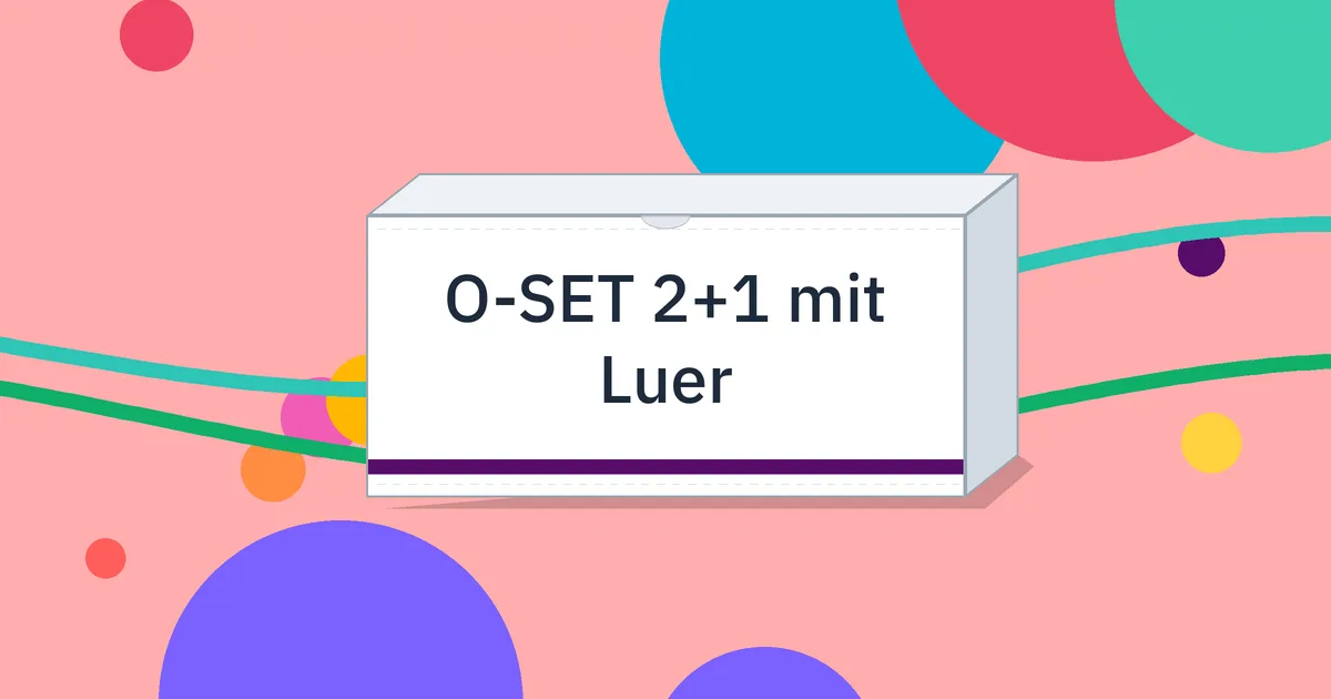 Symbolbild: Packung mit der Aufschrift O-SET 2+1 mit Luer (PZN 19987032) – Verfügbarkeit und Bezug in Apotheken in Frankfurt am Main