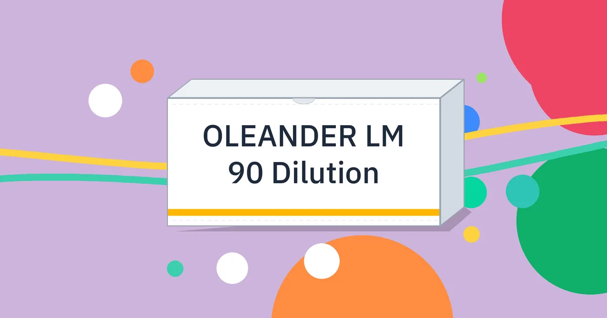 Symbolbild: Packung mit der Aufschrift OLEANDER LM 90 Dilution (PZN 12971482) – Verfügbarkeit und Bezug in Apotheken in Frankfurt am Main