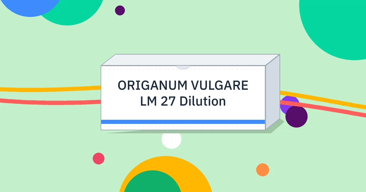 Symbolbild: Packung mit der Aufschrift ORIGANUM VULGARE LM 27 Dilution (PZN 12973239) – Verfügbarkeit und Bezug in Apotheken in Frankfurt am Main