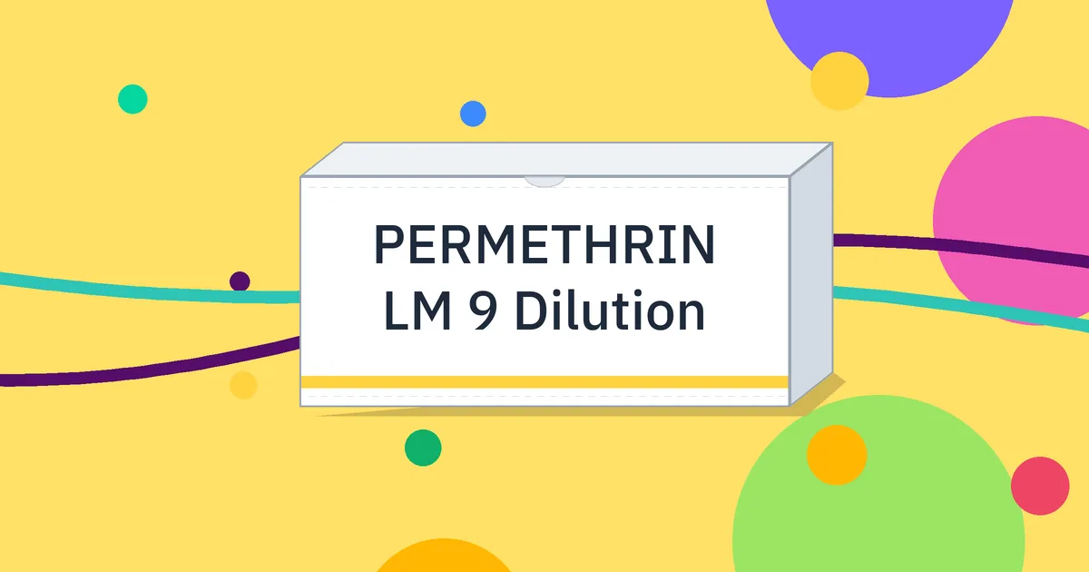 Symbolbild: Packung mit der Aufschrift PERMETHRIN LM 9 Dilution (PZN 13635533) – Verfügbarkeit und Bezug in Apotheken in Frankfurt am Main