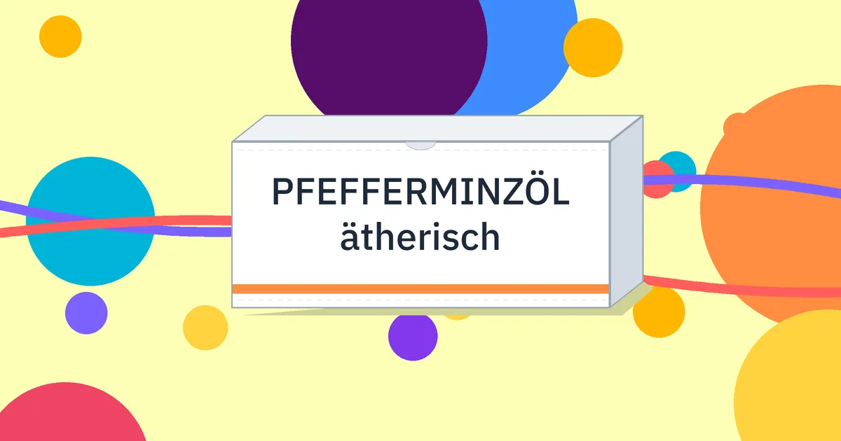Symbolbild: Packung mit der Aufschrift PFEFFERMINZÖL ätherisch (PZN 17429753) – Verfügbarkeit und Bezug in Apotheken in Frankfurt am Main