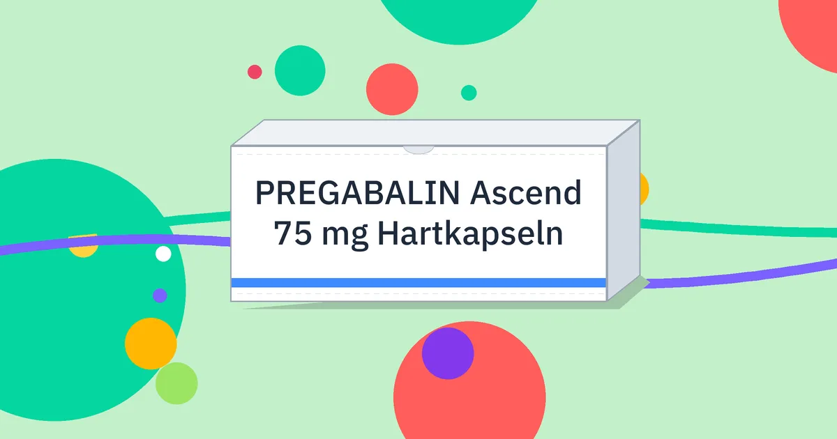 Symbolbild: Packung mit der Aufschrift PREGABALIN Ascend 75 mg Hartkapseln (PZN 16042638) – Verfügbarkeit und Bezug in Apotheken in Frankfurt am Main