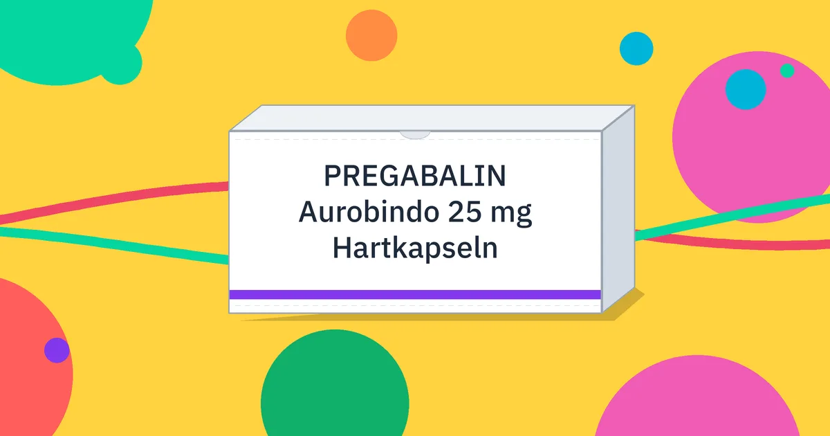Symbolbild: Packung mit der Aufschrift PREGABALIN Aurobindo 25 mg Hartkapseln (PZN 11334454) – Verfügbarkeit und Bezug in Apotheken in Frankfurt am Main