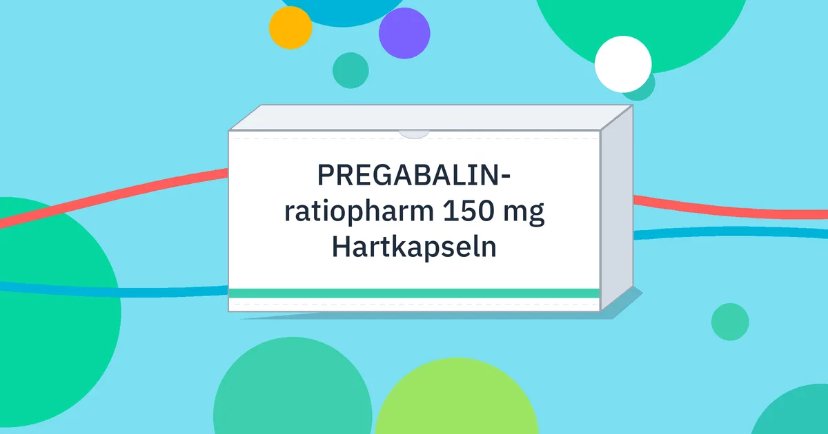 Symbolbild: Packung mit der Aufschrift PREGABALIN-ratiopharm 150 mg Hartkapseln (PZN 14308262) – Verfügbarkeit und Bezug in Apotheken in Frankfurt am Main
