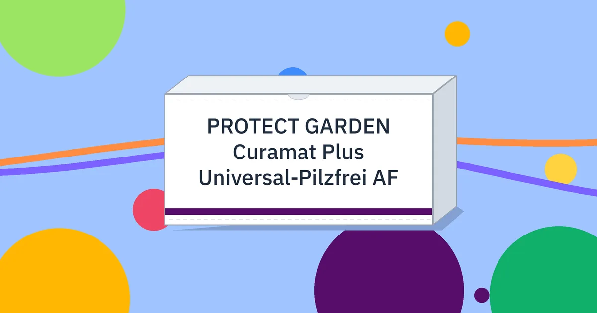 Symbolbild: Packung mit der Aufschrift PROTECT GARDEN Curamat Plus Universal-Pilzfrei AF (PZN 14362356) – Verfügbarkeit und Bezug in Apotheken in Frankfurt am Main