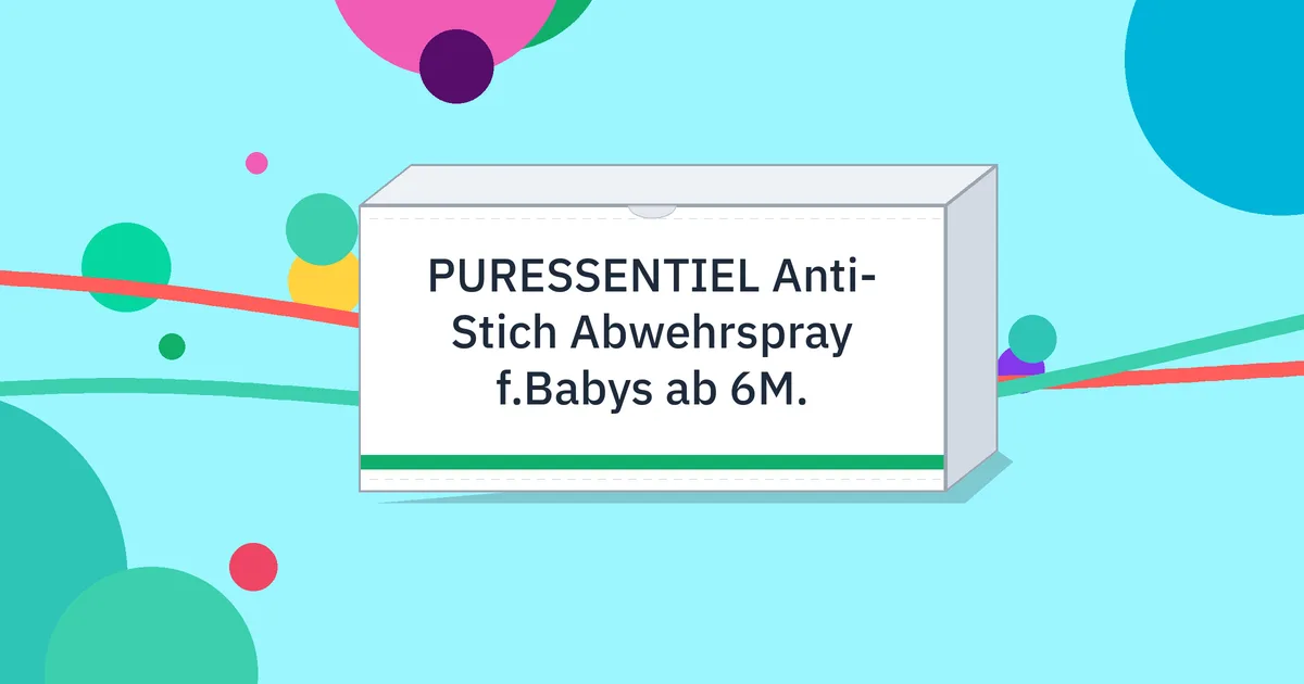 Symbolbild: Packung mit der Aufschrift PURESSENTIEL Anti-Stich Abwehrspray f.Babys ab 6M. (PZN 16021949) – Verfügbarkeit und Bezug in Apotheken in Frankfurt am Main