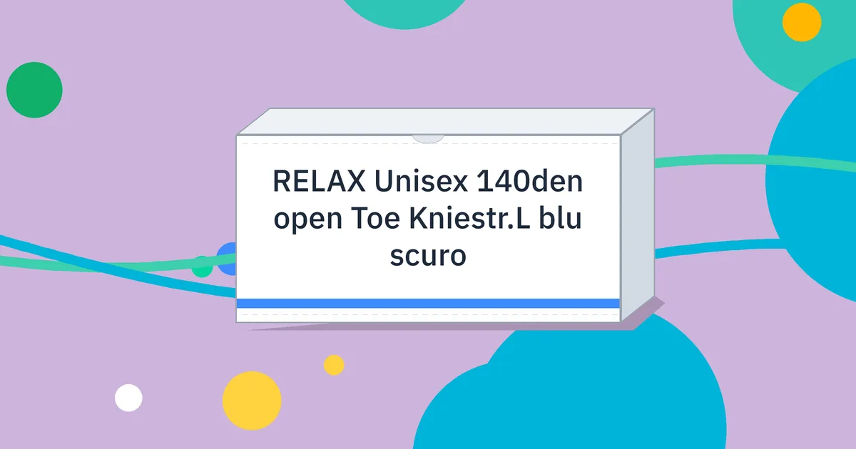 Symbolbild: Packung mit der Aufschrift RELAX Unisex 140den open Toe Kniestr.L blu scuro (PZN 16189991) – Verfügbarkeit und Bezug in Apotheken in Frankfurt am Main