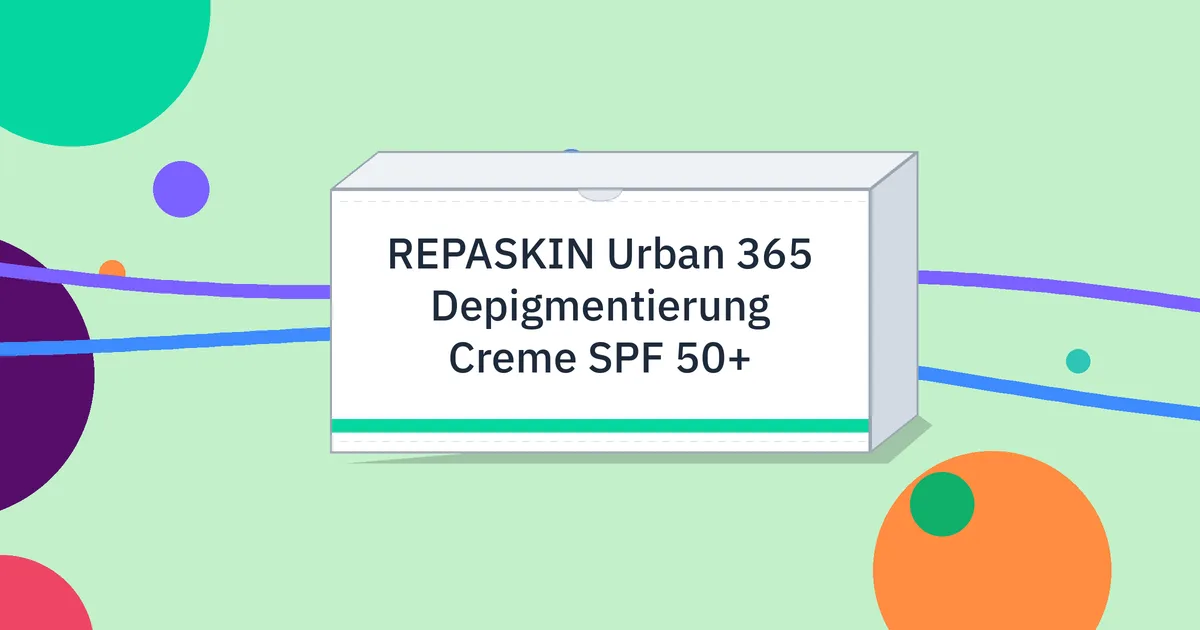 Symbolbild: Packung mit der Aufschrift REPASKIN Urban 365 Depigmentierung Creme SPF 50+ (PZN 20417073) – Verfügbarkeit und Bezug in Apotheken in Frankfurt am Main