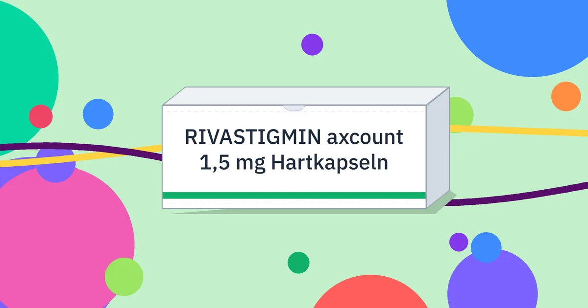 Symbolbild: Packung mit der Aufschrift RIVASTIGMIN axcount 1,5 mg Hartkapseln (PZN 12481513) – Verfügbarkeit und Bezug in Apotheken in Frankfurt am Main