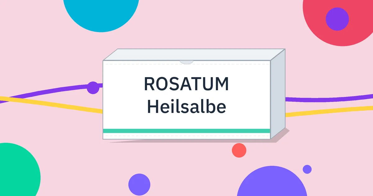 Symbolbild: Packung mit der Aufschrift ROSATUM Heilsalbe (PZN 01448547) – Verfügbarkeit und Bezug in Apotheken in Frankfurt am Main