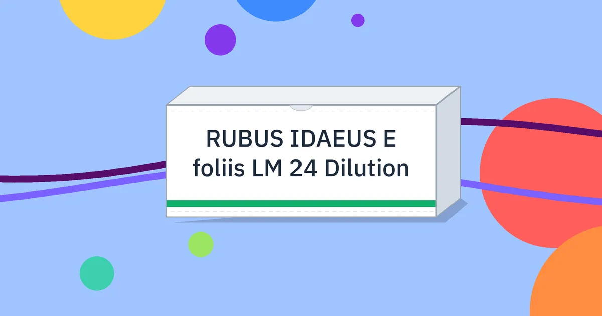 Symbolbild: Packung mit der Aufschrift RUBUS IDAEUS E foliis LM 24 Dilution (PZN 13681935) – Verfügbarkeit und Bezug in Apotheken in Frankfurt am Main