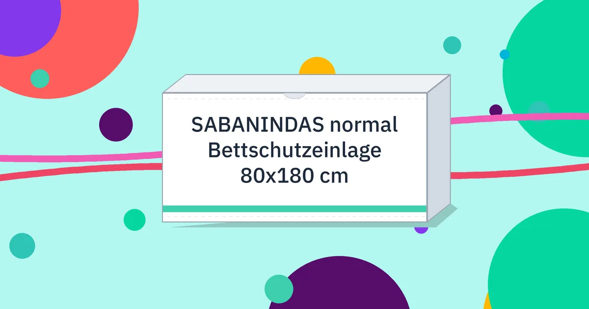 Symbolbild: Packung mit der Aufschrift SABANINDAS normal Bettschutzeinlage 80x180 cm (PZN 11132791) – Verfügbarkeit und Bezug in Apotheken in Frankfurt am Main