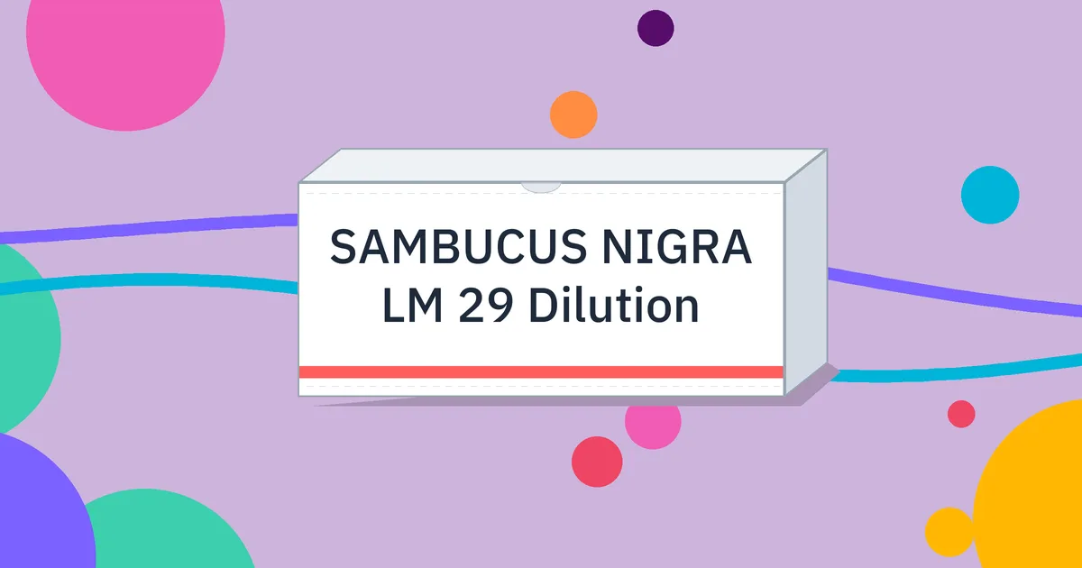 Symbolbild: Packung mit der Aufschrift SAMBUCUS NIGRA LM 29 Dilution (PZN 13181457) – Verfügbarkeit und Bezug in Apotheken in Frankfurt am Main