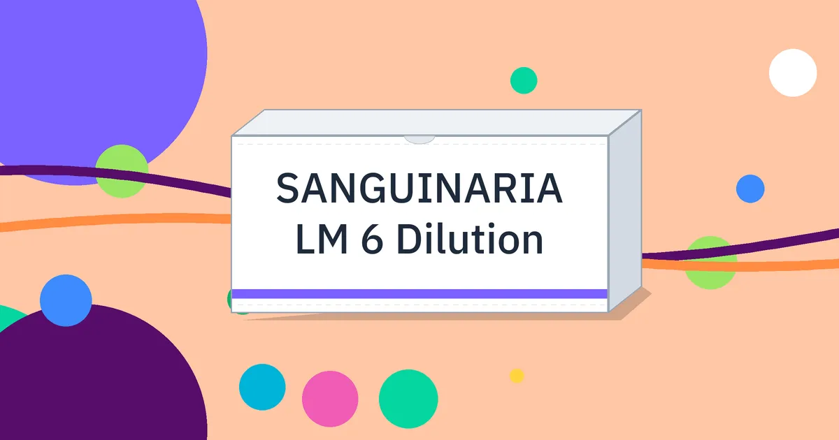 Symbolbild: Packung mit der Aufschrift SANGUINARIA LM 6 Dilution (PZN 03505611) – Verfügbarkeit und Bezug in Apotheken in Frankfurt am Main
