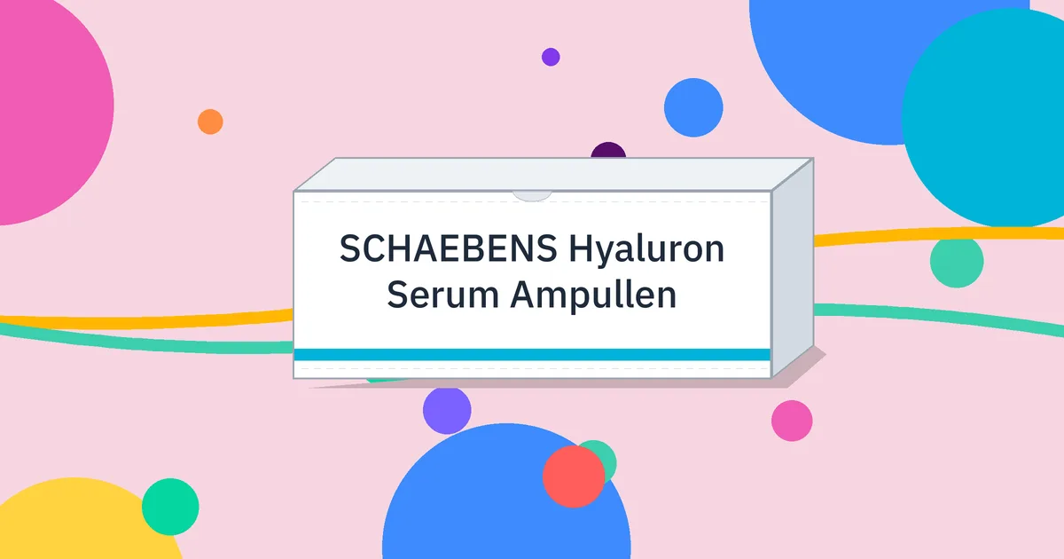 Symbolbild: Packung mit der Aufschrift SCHAEBENS Hyaluron Serum Ampullen (PZN 15196291) – Verfügbarkeit und Bezug in Apotheken in Frankfurt am Main