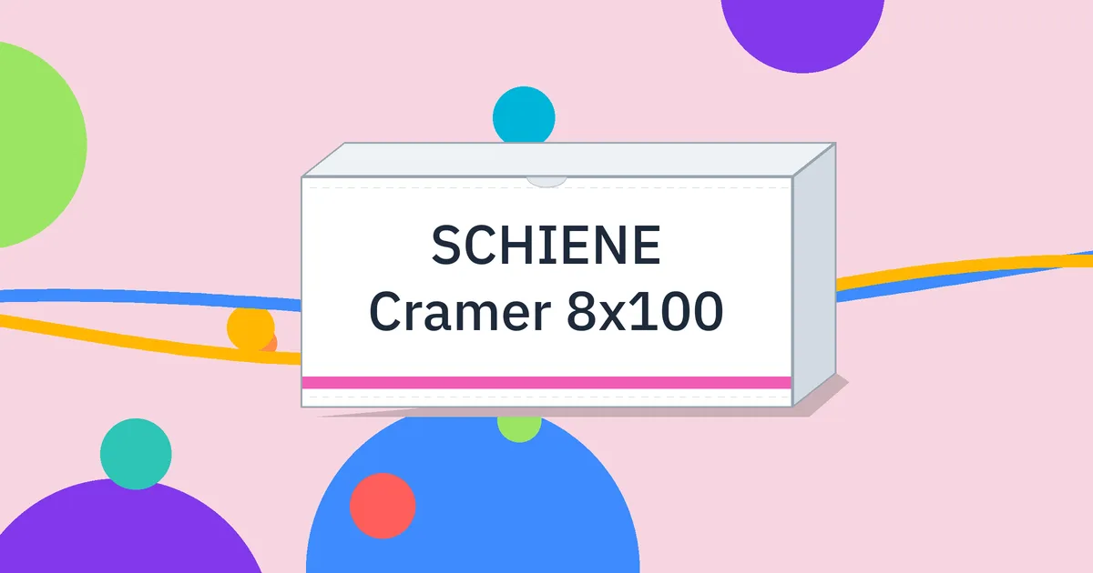 Symbolbild: Packung mit der Aufschrift SCHIENE Cramer 8x100 (PZN 04850037) – Verfügbarkeit und Bezug in Apotheken in Frankfurt am Main