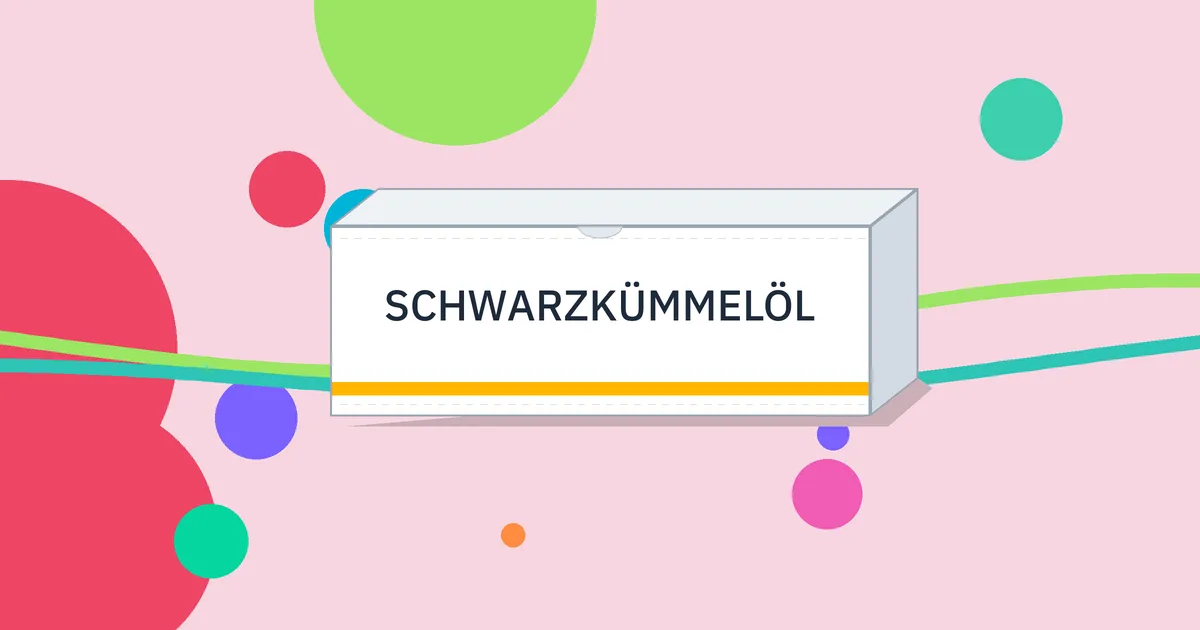 Symbolbild: Packung mit der Aufschrift SCHWARZKÜMMELÖL (PZN 07422856) – Verfügbarkeit und Bezug in Apotheken in Frankfurt am Main