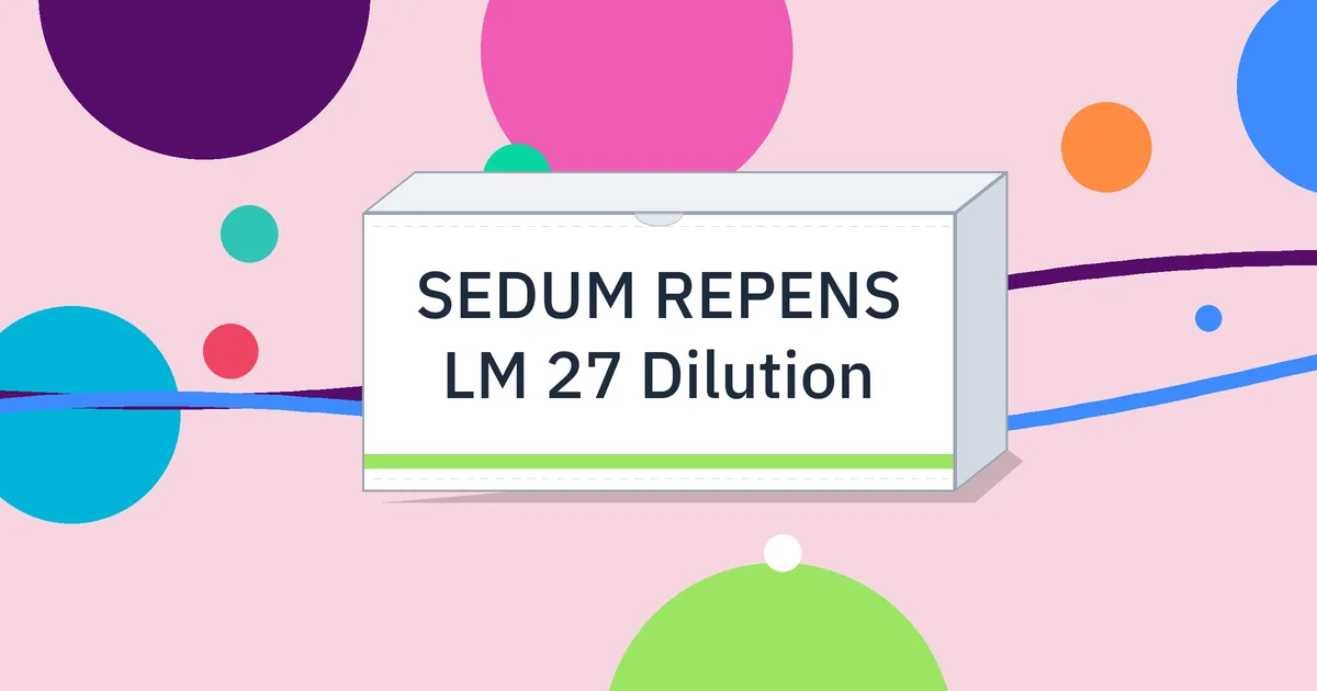 Symbolbild: Packung mit der Aufschrift SEDUM REPENS LM 27 Dilution (PZN 13693335) – Verfügbarkeit und Bezug in Apotheken in Frankfurt am Main