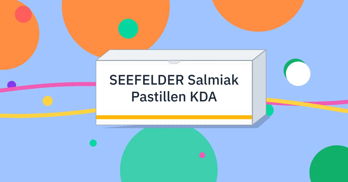 Symbolbild: Packung mit der Aufschrift SEEFELDER Salmiak Pastillen KDA (PZN 07561948) – Verfügbarkeit und Bezug in Apotheken in Frankfurt am Main