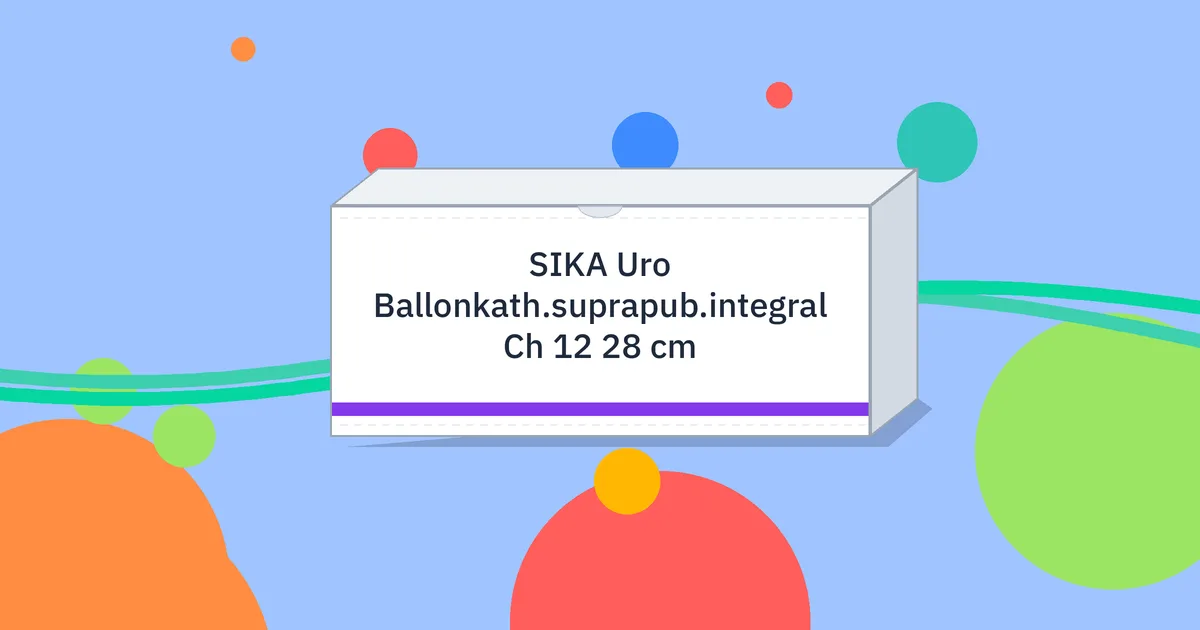 Symbolbild: Packung mit der Aufschrift SIKA Uro Ballonkath.suprapub.integral Ch 12 28 cm (PZN 03404732) – Verfügbarkeit und Bezug in Apotheken in Frankfurt am Main