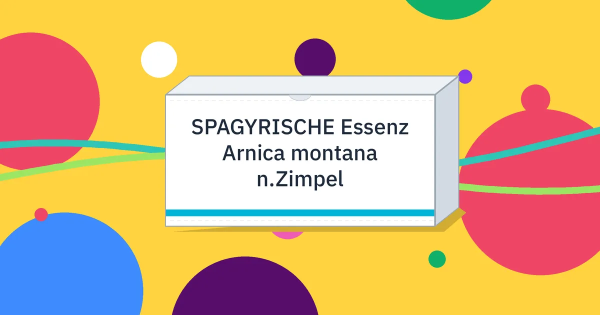 Symbolbild: Packung mit der Aufschrift SPAGYRISCHE Essenz Arnica montana n.Zimpel (PZN 00915716) – Verfügbarkeit und Bezug in Apotheken in Frankfurt am Main