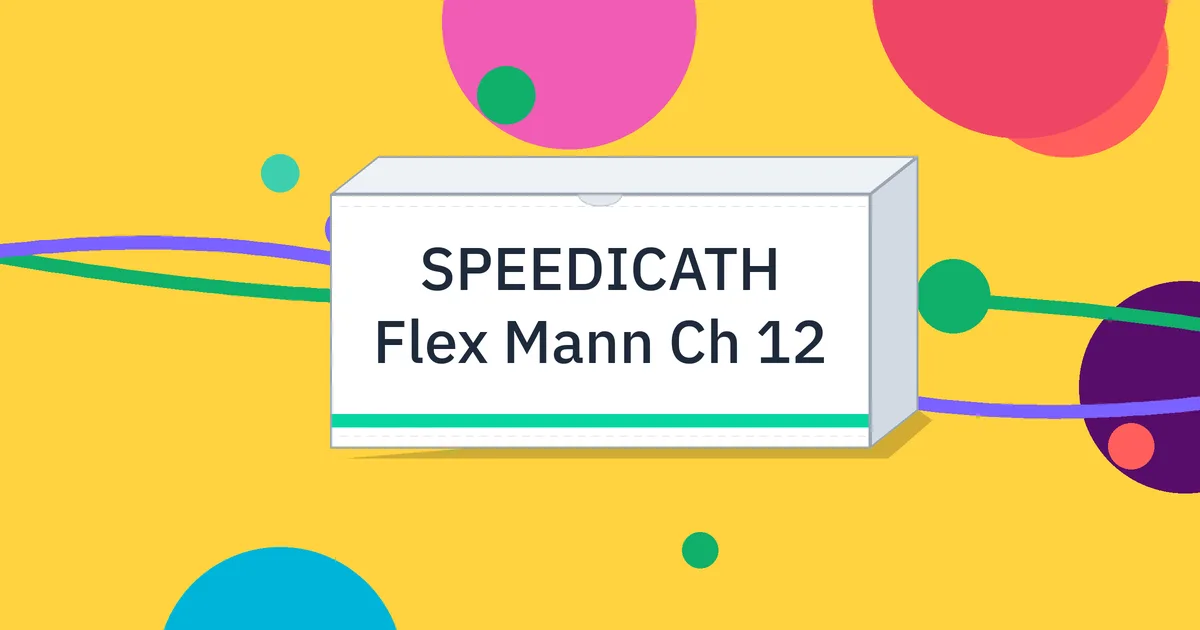 Symbolbild: Packung mit der Aufschrift SPEEDICATH Flex Mann Ch 12 (PZN 11692679) – Verfügbarkeit und Bezug in Apotheken in Frankfurt am Main