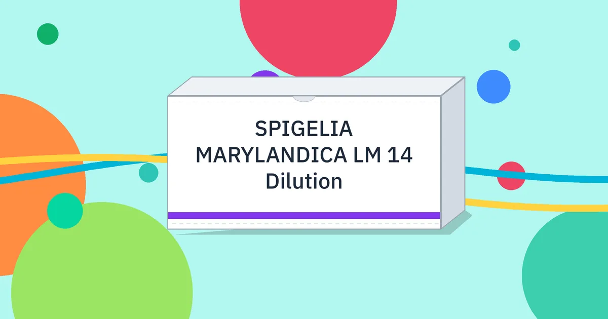 Symbolbild: Packung mit der Aufschrift SPIGELIA MARYLANDICA LM 14 Dilution (PZN 13195614) – Verfügbarkeit und Bezug in Apotheken in Frankfurt am Main
