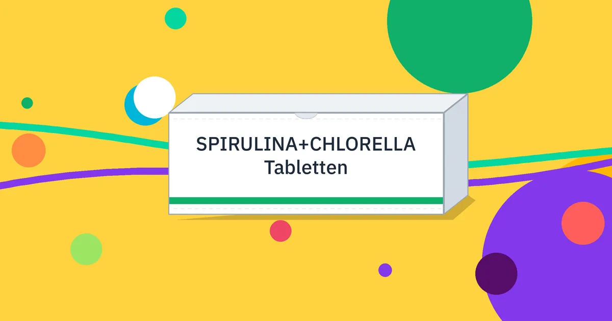 Symbolbild: Packung mit der Aufschrift SPIRULINA+CHLORELLA Tabletten (PZN 03869218) – Verfügbarkeit und Bezug in Apotheken in Frankfurt am Main
