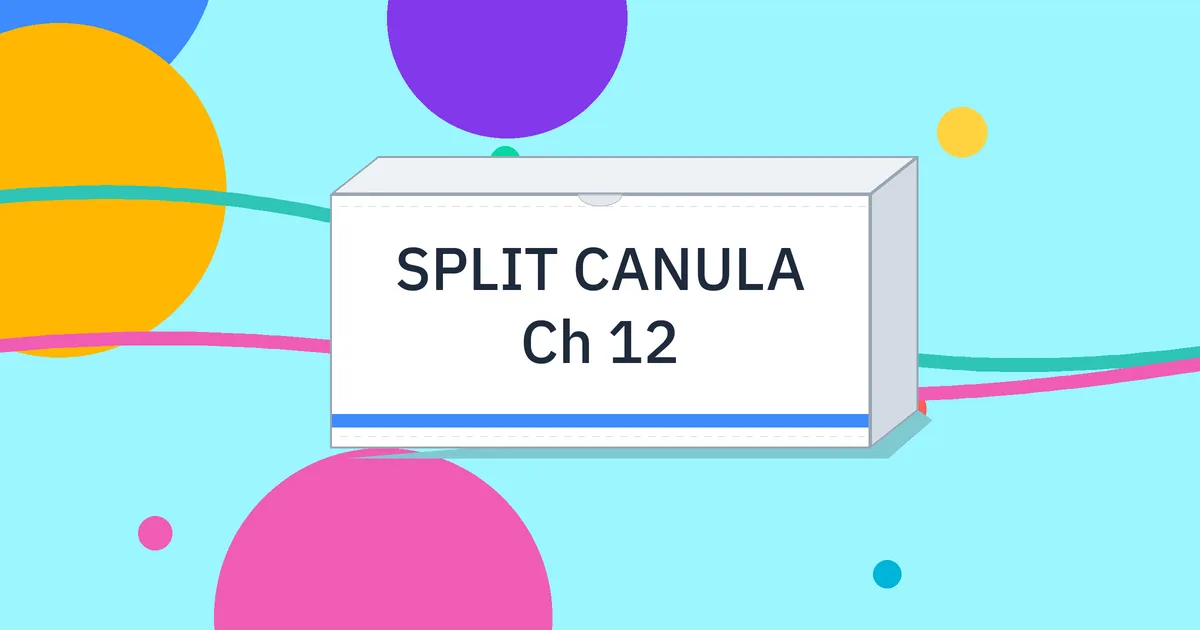 Symbolbild: Packung mit der Aufschrift SPLIT CANULA Ch 12 (PZN 16685678) – Verfügbarkeit und Bezug in Apotheken in Frankfurt am Main