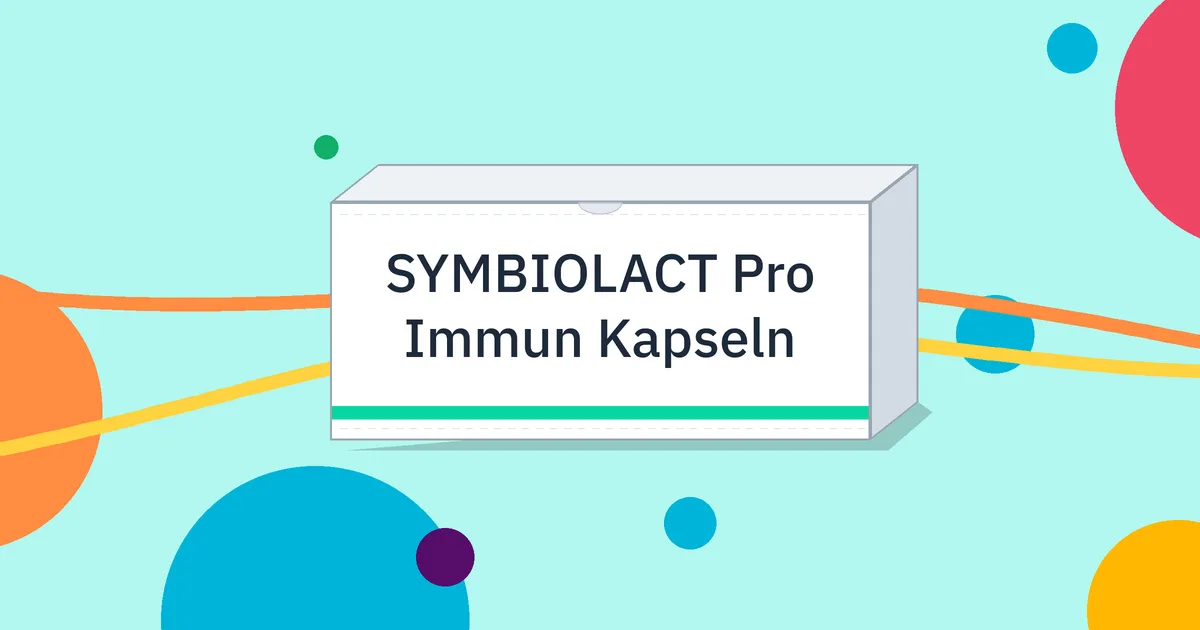 Symbolbild: Packung mit der Aufschrift SYMBIOLACT Pro Immun Kapseln (PZN 18220713) – Verfügbarkeit und Bezug in Apotheken in Frankfurt am Main