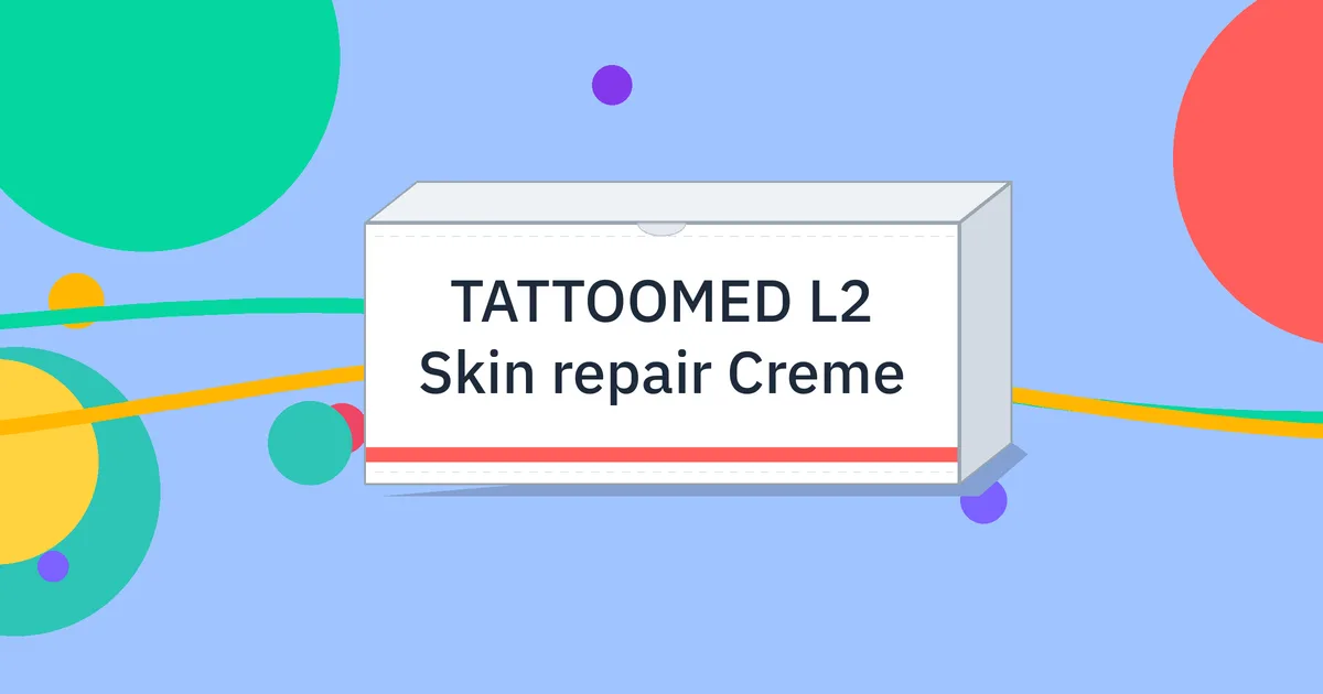 Symbolbild: Packung mit der Aufschrift TATTOOMED L2 Skin repair Creme (PZN 13305830) – Verfügbarkeit und Bezug in Apotheken in Frankfurt am Main
