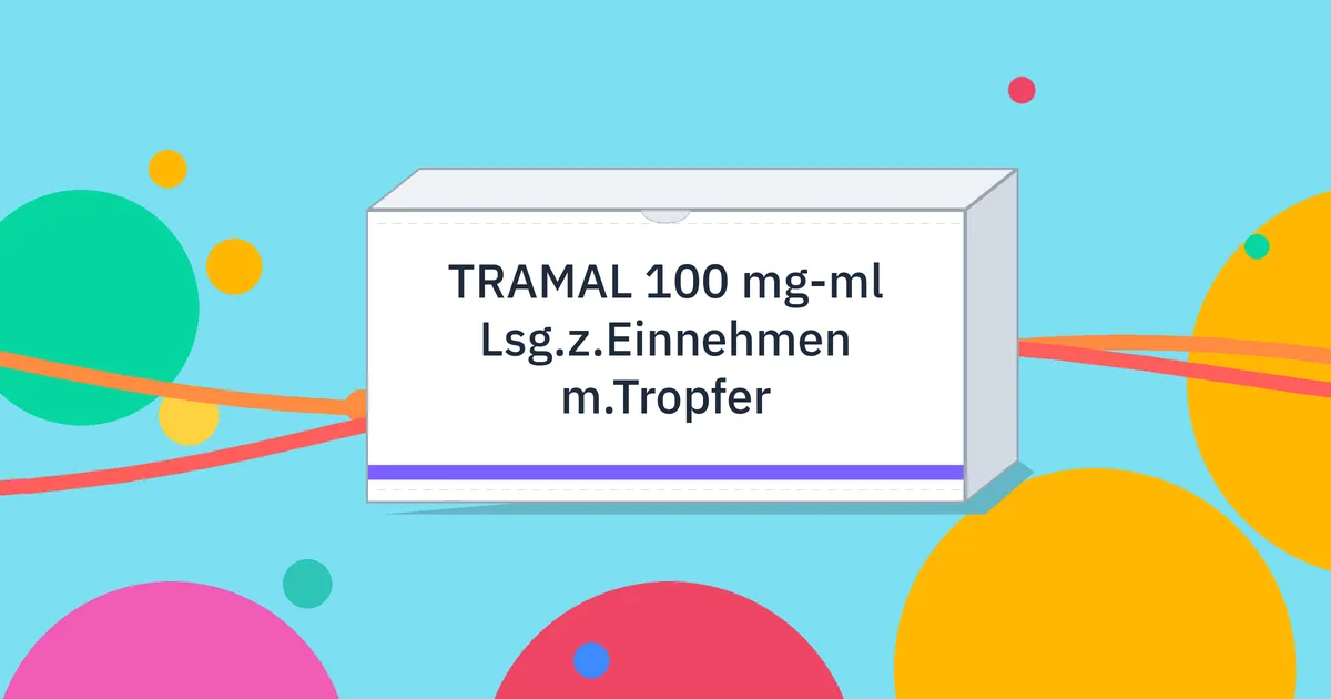 Symbolbild: Packung mit der Aufschrift TRAMAL 100 mg-ml Lsg.z.Einnehmen m.Tropfer (PZN 11236102) – Verfügbarkeit und Bezug in Apotheken in Frankfurt am Main