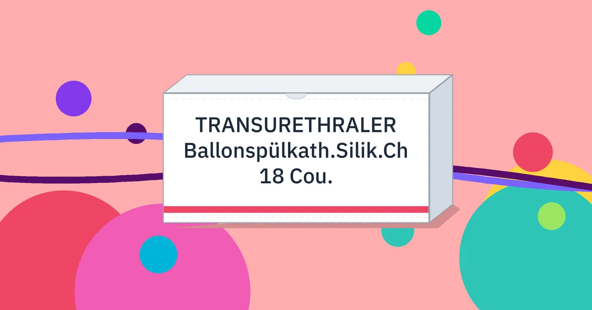 Symbolbild: Packung mit der Aufschrift TRANSURETHRALER Ballonspülkath.Silik.Ch 18 Cou. (PZN 01151385) – Verfügbarkeit und Bezug in Apotheken in Frankfurt am Main